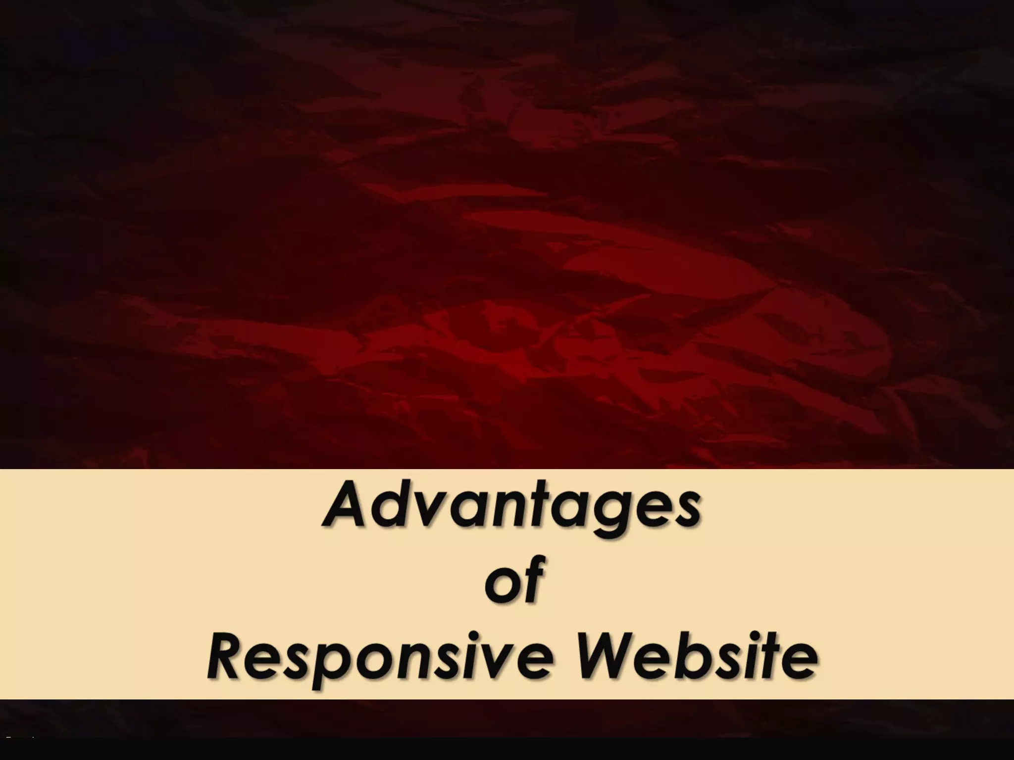 Advantages of responsive website | PPT
