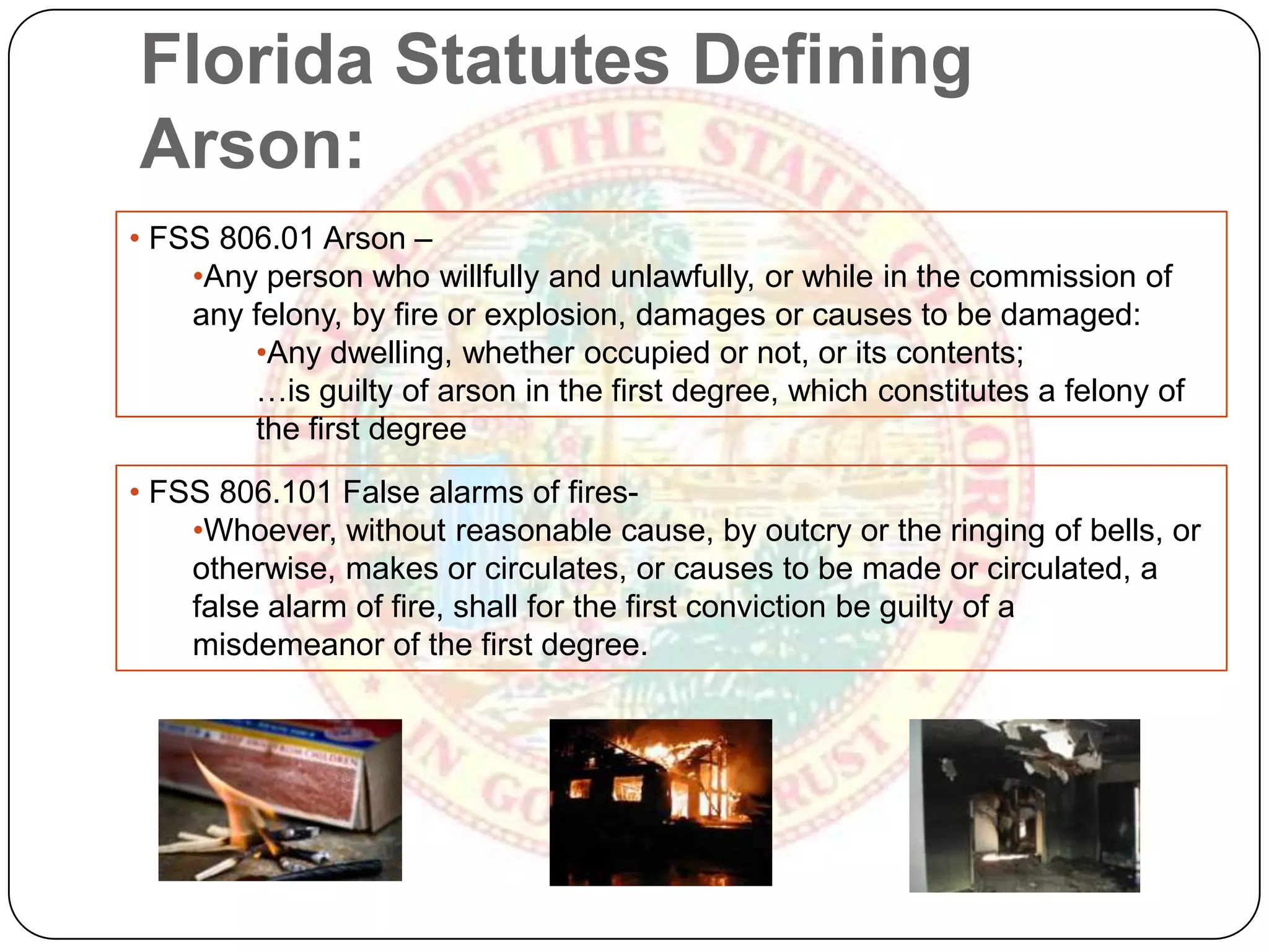 Juvenile Fire Setter Intervention Program | PPTX