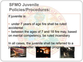 Juvenile Fire Setter Intervention Program | PPTX