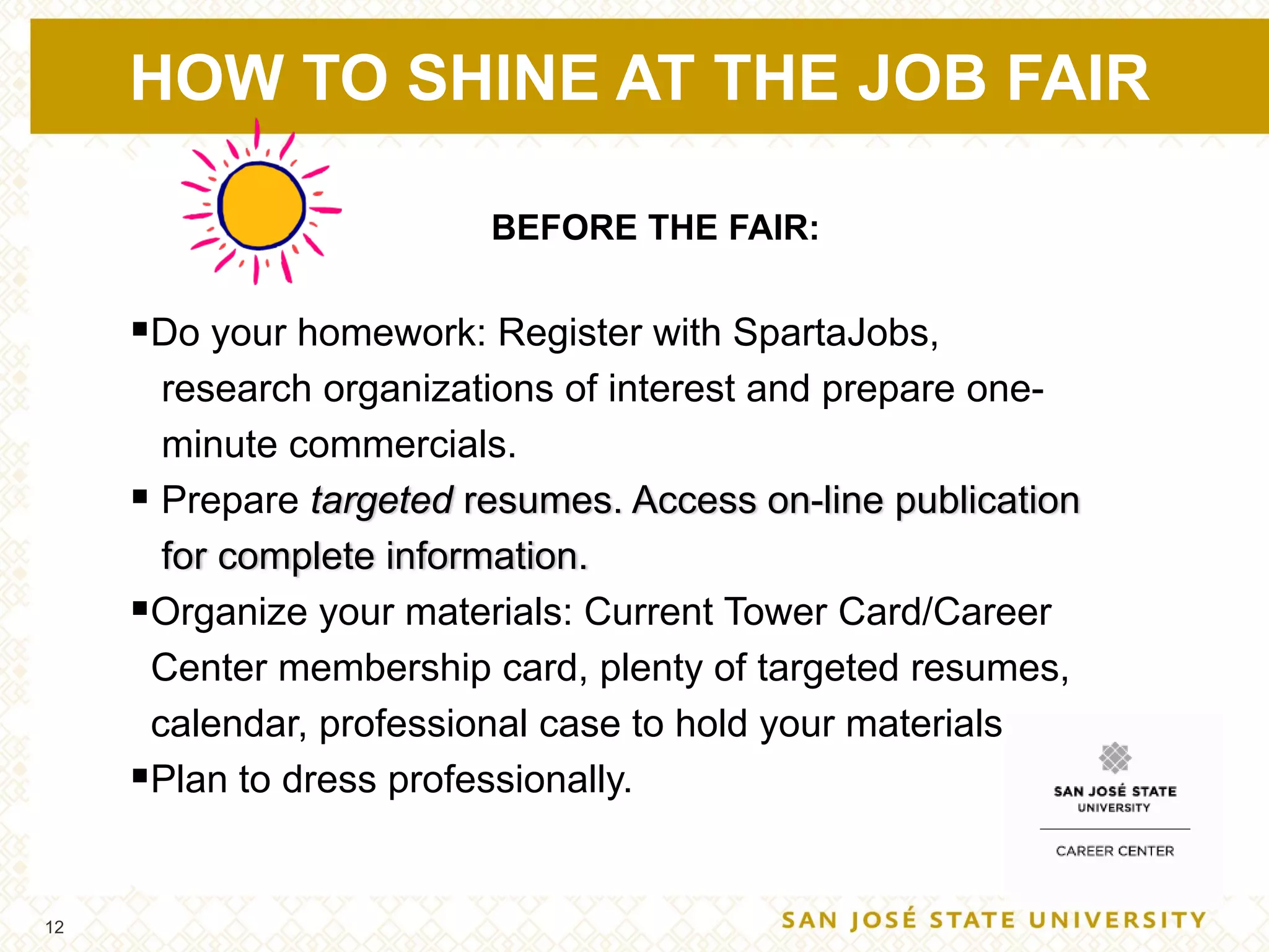 Job Fair Success Workshop 09 | PDF | Social Networking | Internet