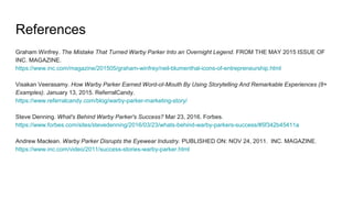Lessons of Warby Parker | PPTX