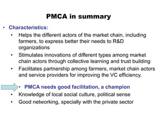Value Chains: The Participatory Market Chain Approach: from the Andes ...