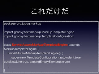 Markup Template Engine introduced Groovy 2.3 | PDF