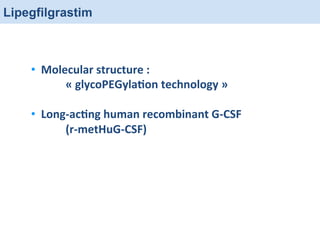 Joseph Gligorov : Lipegfilgrastim : A new long-ac,ng recombinant human ...