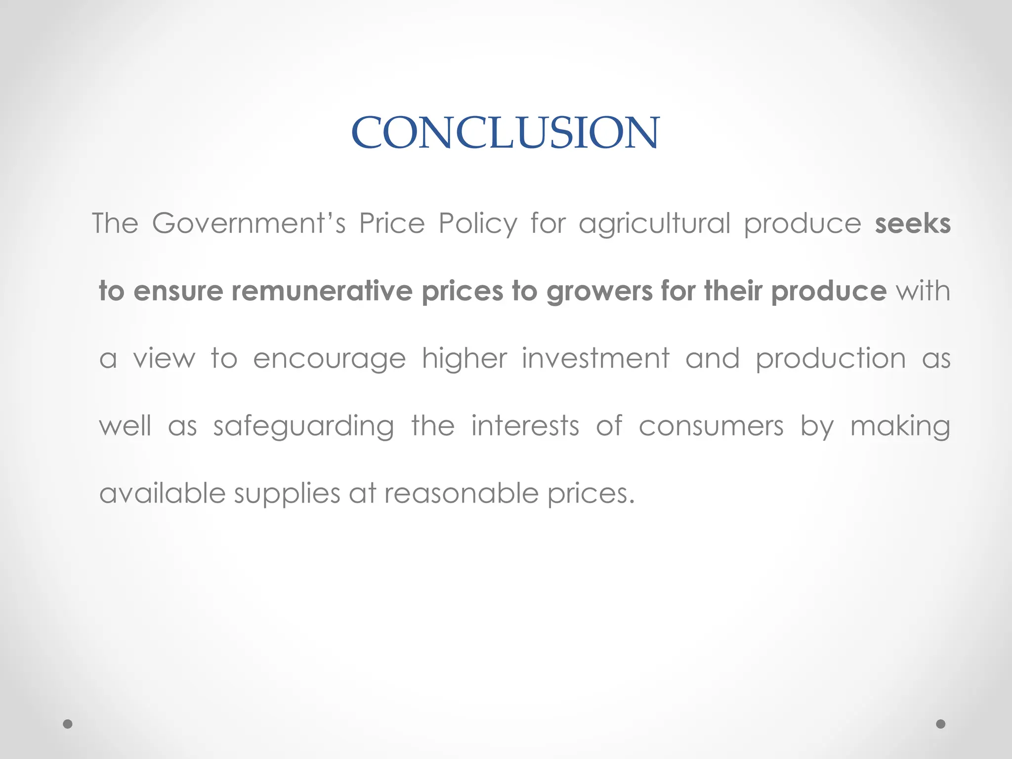 AGRICULTURAL PRICE POLICY -AGRICULTURAL ECONOMICS.pptx