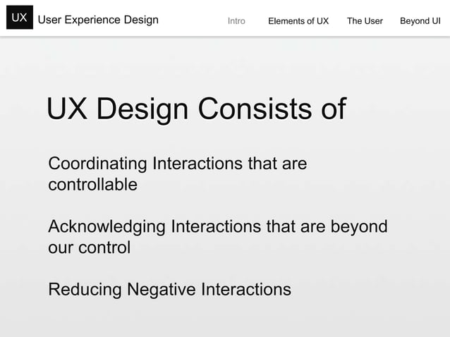 UX Design Overview | PPT