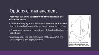 Colorectal injuries | PPTX