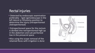 Colorectal injuries | PPTX