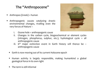 The Anthropocene | PDF