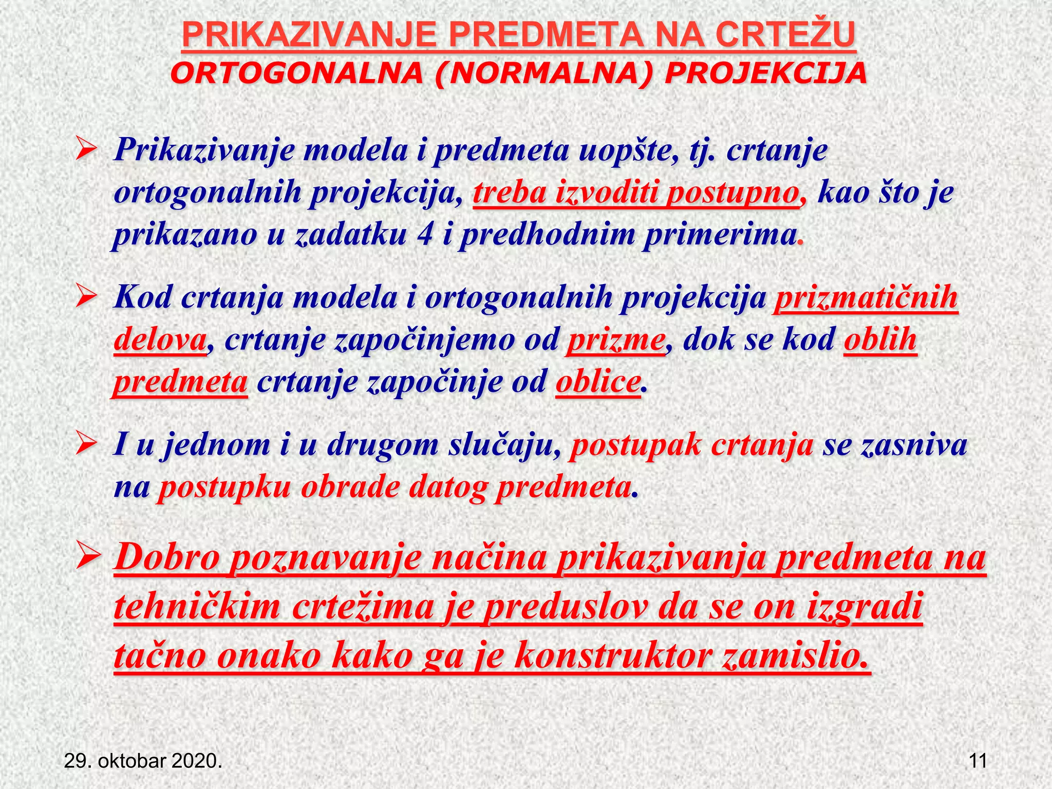 Ortogonalna projekcija | PPT