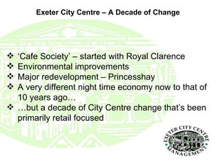 Briefing for Exeter Night Time Economy Forum - 10.02 12 | PPT