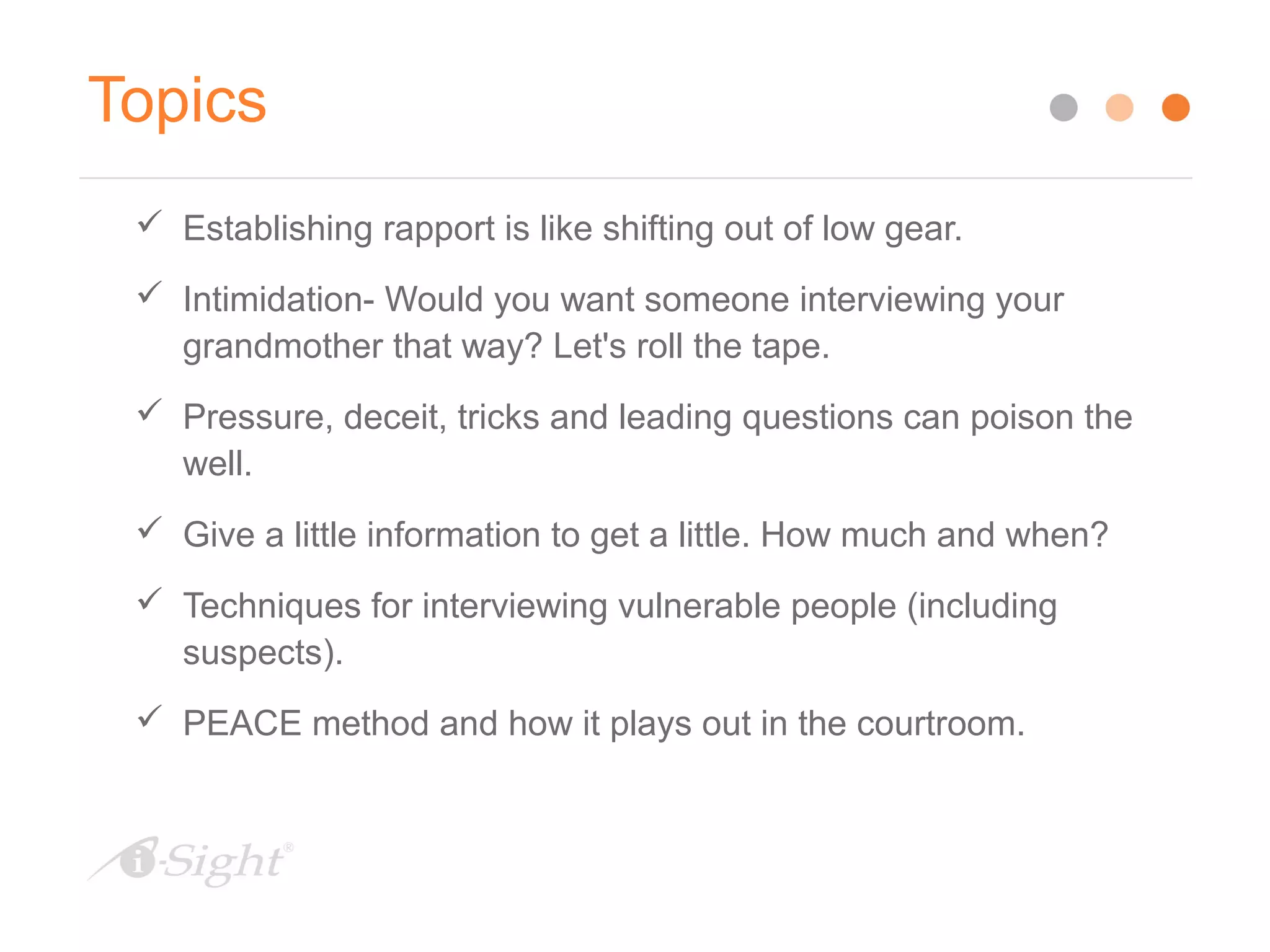 Interview Techniques and False Confessions | PPT