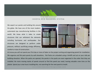 Innova eco building profile | PPT