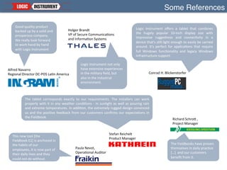 Logic Instrument - Product roadmap Q3 2015 | PPT