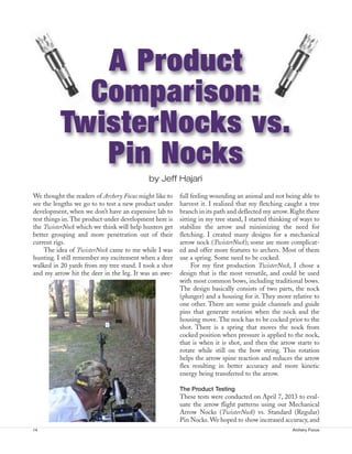 New article published in Archery Focus Magazine (TwisterNock) | PDF