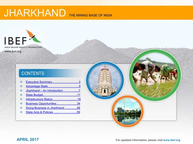 Jharkhand State Report April 2017 | PPT