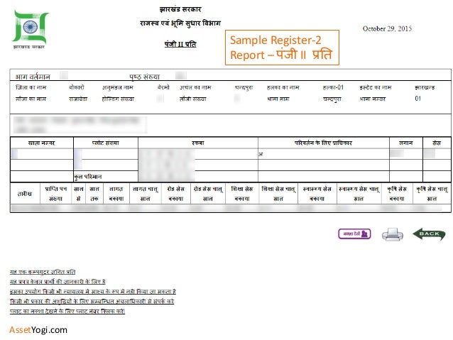 Jharkhand Land Record & Mutation