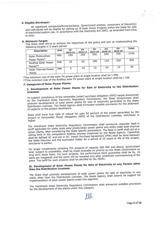 Jharkhand solar-power-policy-2015 | PDF