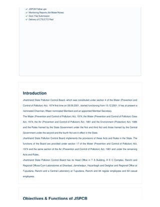 Jharkhand State Pollution Control Board | PDF