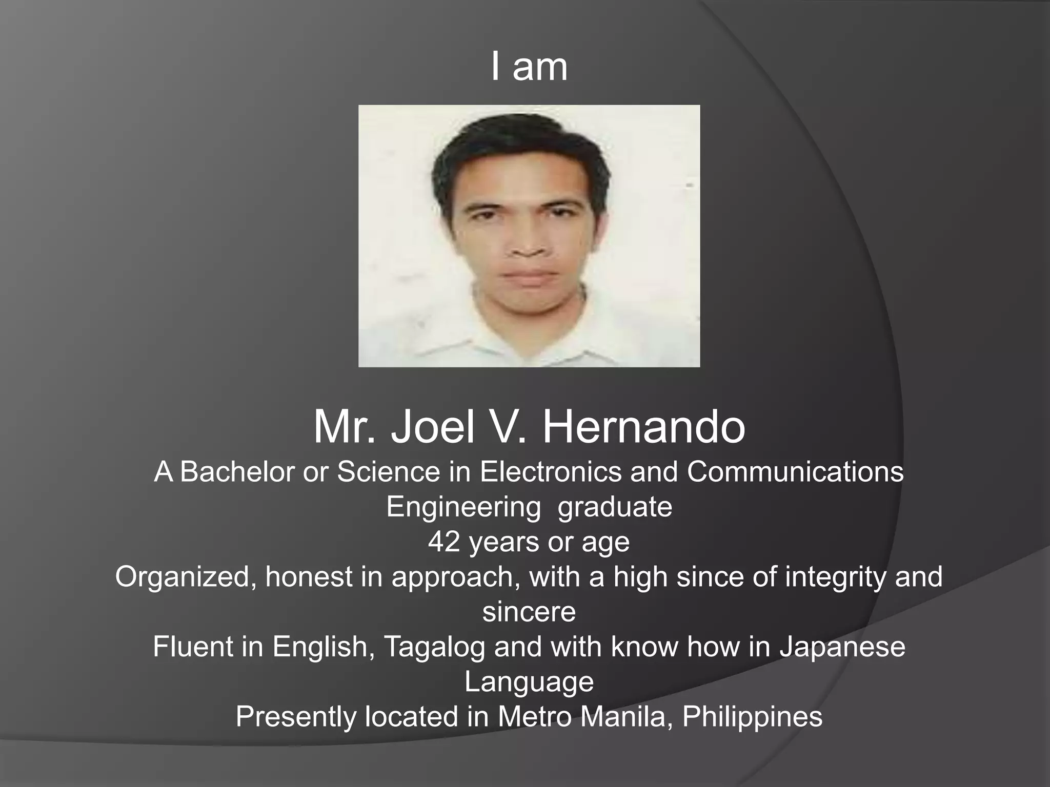 Jh Cv Cover Letter | PPTX