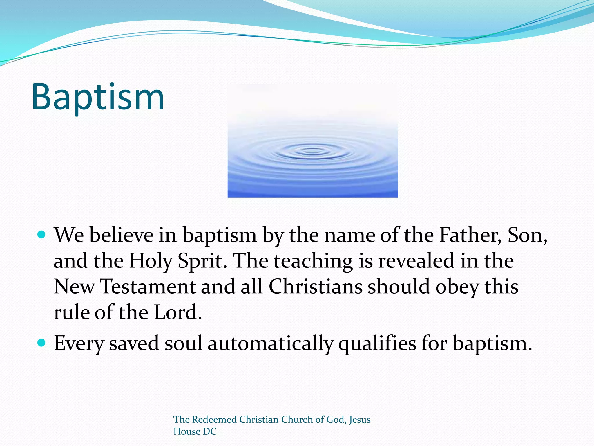 Baptismal Class Session II | PPT