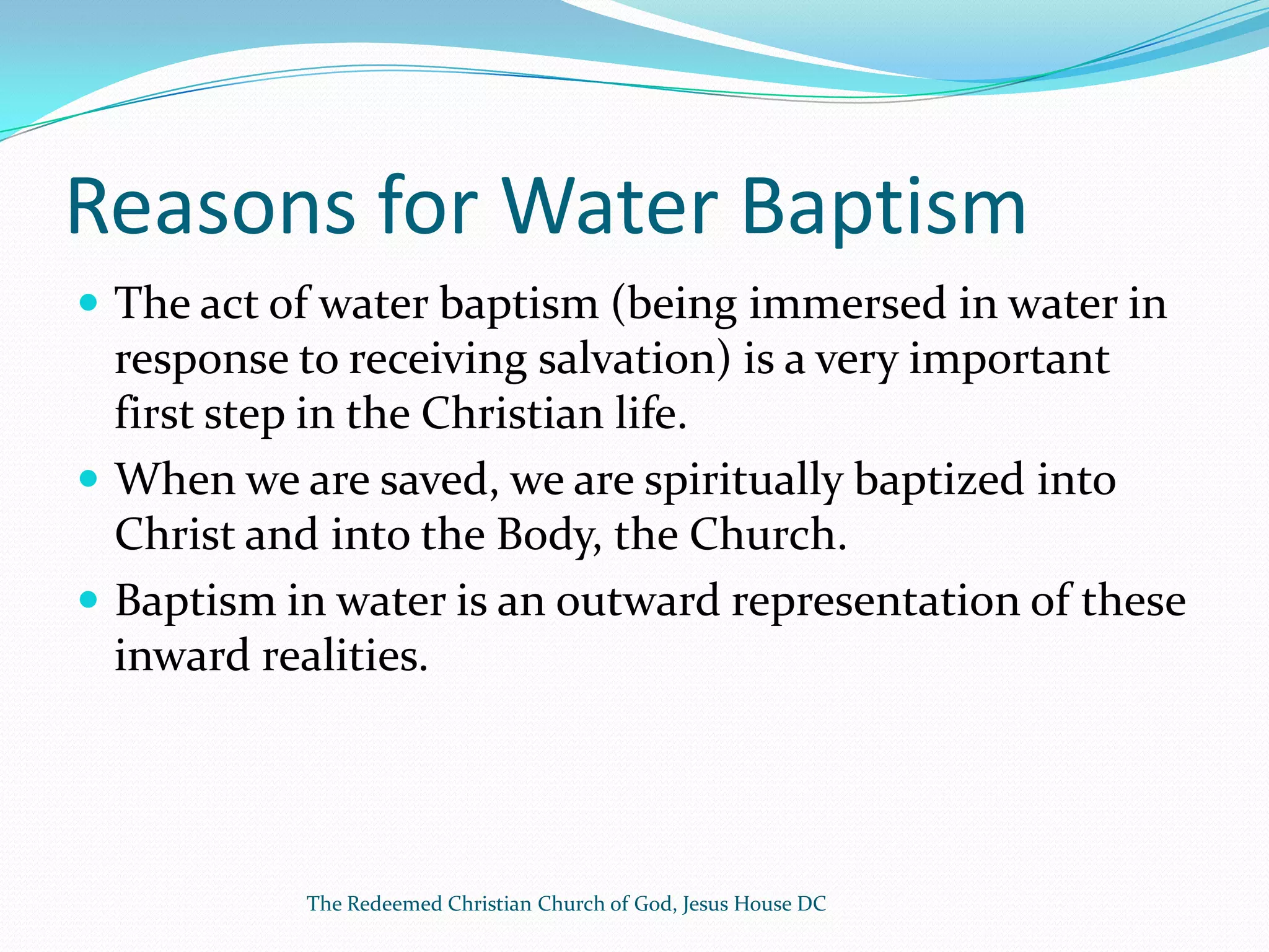 Baptismal Class Session II | PPT
