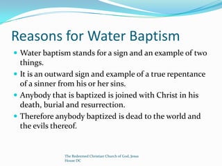 Baptismal Class Session II | PPTX