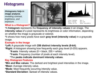 Histograms and Point Operations in Computer Vision | PPTX