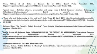 Comparison: Nissim Ezekiel’s ‘The Patriot’ and Robert Browning’s ‘The ...