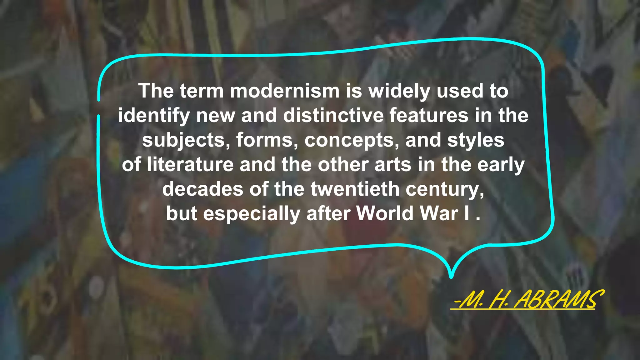 Modernism in F. Scott Fitzgerald's The Great Gatsby | PPTX