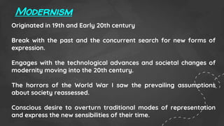 Modernism in F. Scott Fitzgerald's The Great Gatsby | PPTX