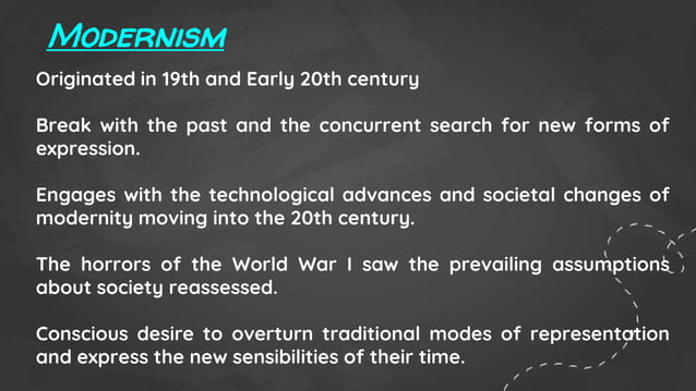 Modernism in F. Scott Fitzgerald's The Great Gatsby | PPTX