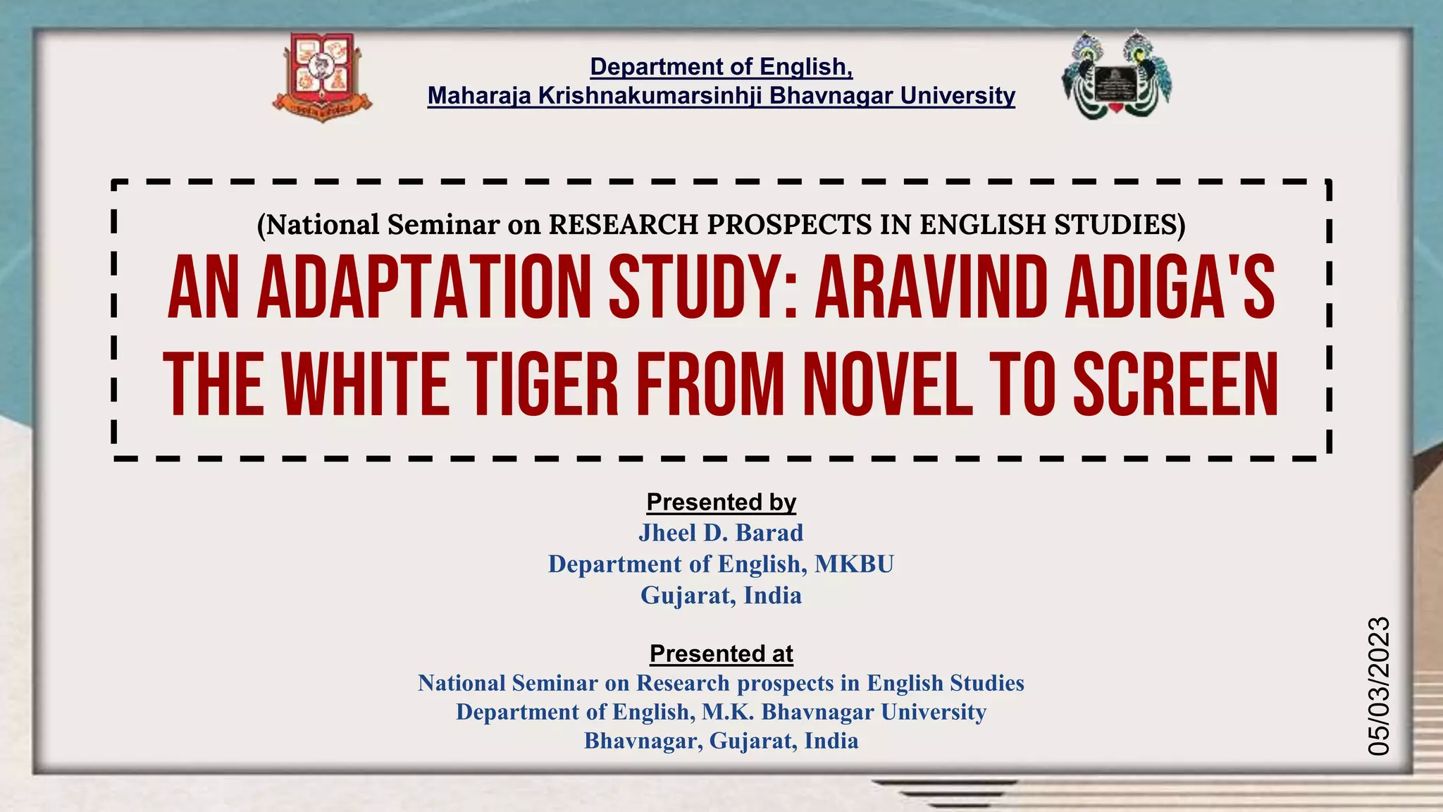 An Adaptation Study: Aravind Adiga's The White Tiger from Novel to ...