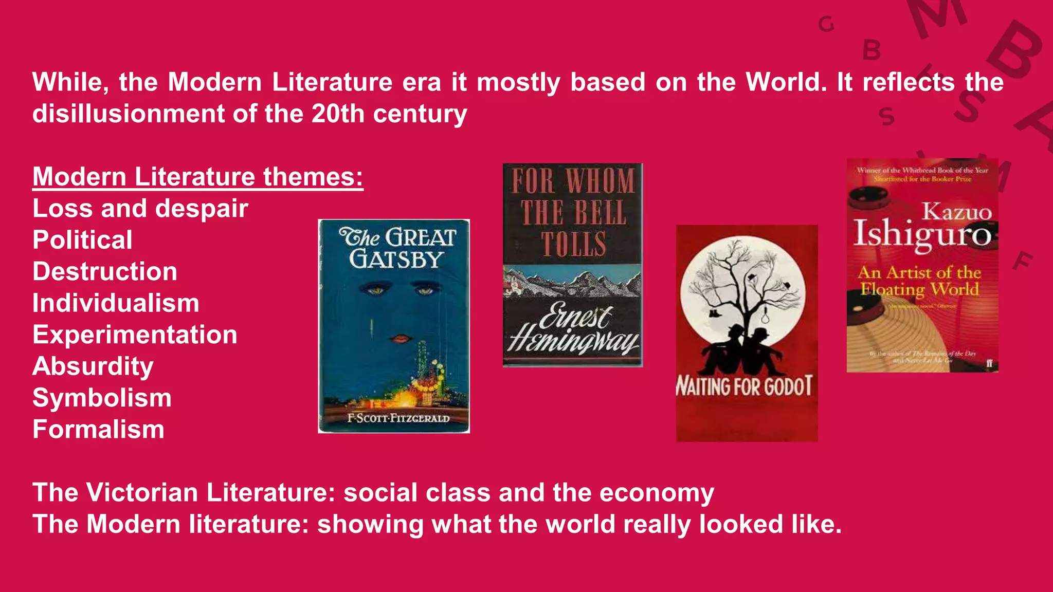 VICTORIANISM VS MODERNISM | PPTX