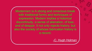 VICTORIANISM VS MODERNISM | PPTX