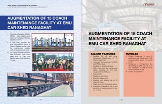 Jheel Siding n Ranaghat Workshop- turn key projects implemented by RVNL | PDF