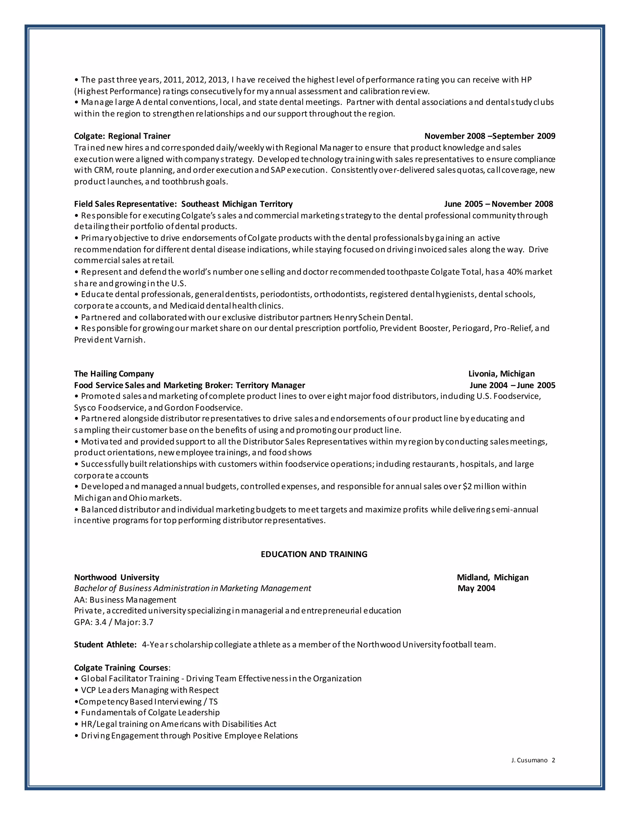 Jhered Cusumano Resume | DOCX