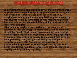 Renaissance | PPTX