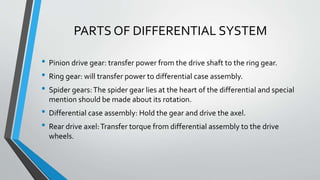 Differential in Automobiles | PPTX