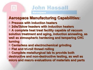 JH Presentation | PPT | Manufacturing Industry | Industries