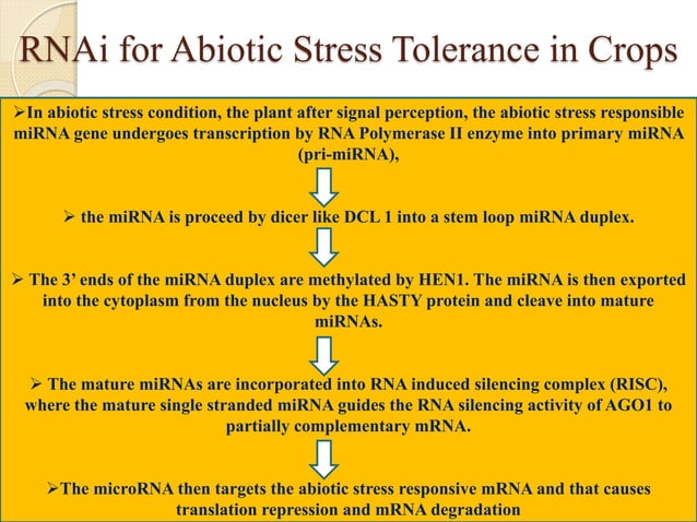 Gene silencing techniques for crop improvement | PPTX