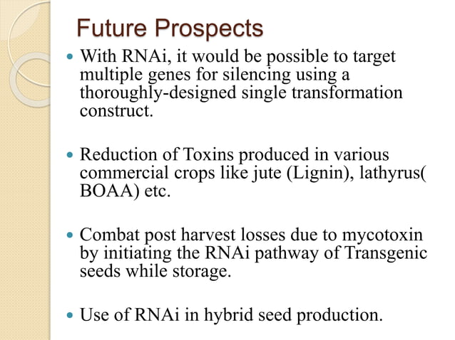 Gene silencing techniques for crop improvement | PPTX