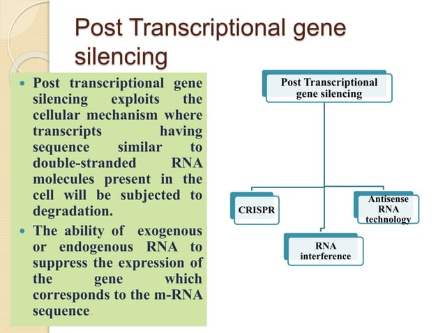 Gene silencing techniques for crop improvement | PPTX