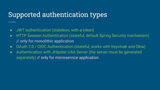 JHipster - Full Stack Platform for the Modern Developer | PPT