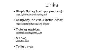Using JHipster 4 for generating Angular/Spring Boot apps | PDF