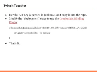 Putting the Fun into Functioning CI/CD with JHipster | PDF