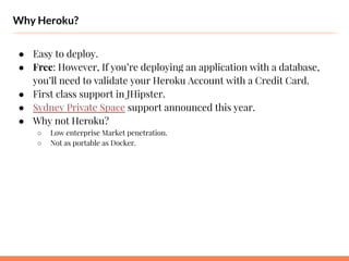 Putting the Fun into Functioning CI/CD with JHipster | PDF