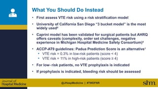 VTE Score Assessment PPT for training ing | PPT