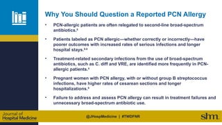 Penicllin Allergy History to improve treatment and outcomes for ...