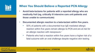 Penicllin Allergy History to improve treatment and outcomes for ...